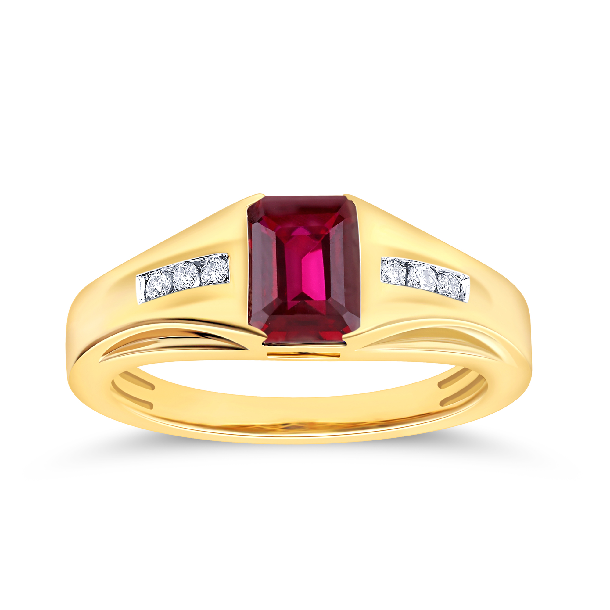 ruby stone ring for men gold